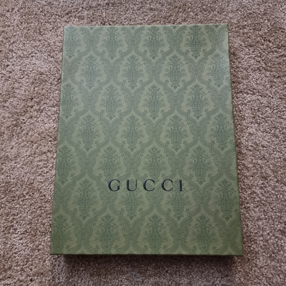 Gucci | Other | Gucci Gift Box With Tissue Paper And Ribbon | Poshmark